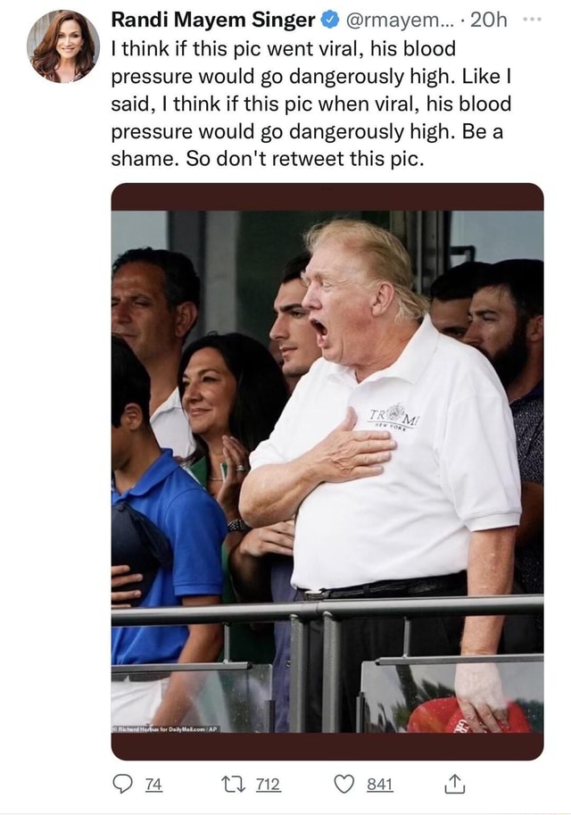 Randi Mayem Singer @rmayem... - think if this pic went viral, his blood ...