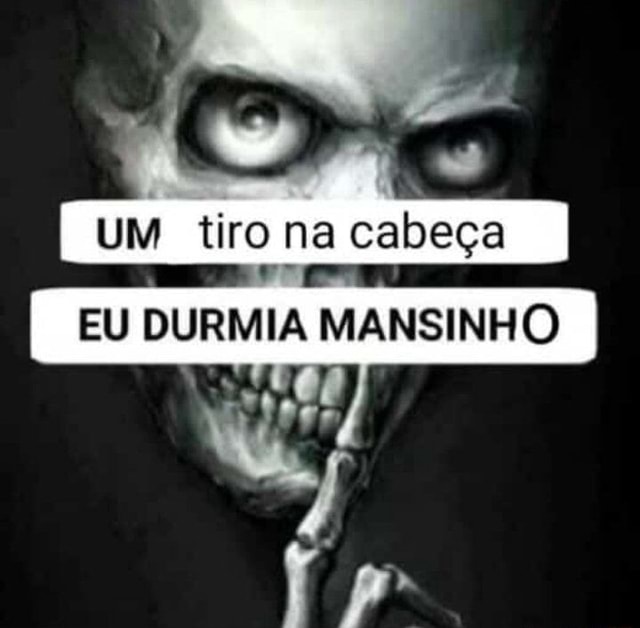 UM tiro na cabeca EU DURMA MANSINHO I - iFunny Brazil