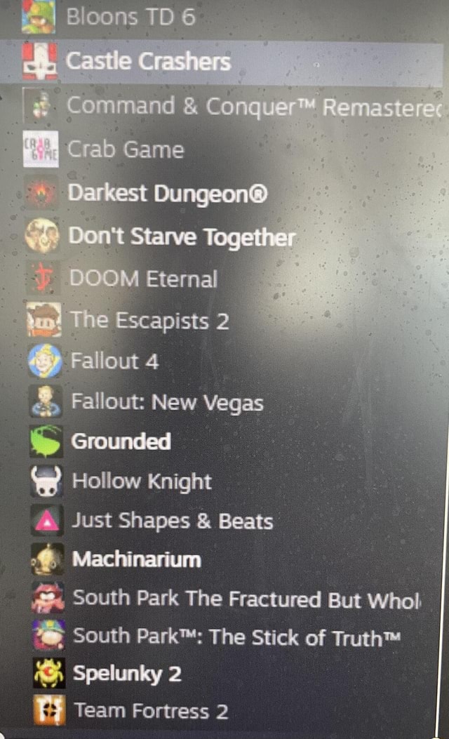 Game Dent Starve =all Fallout: Grounded Hollow Knight & Just Shapes ...