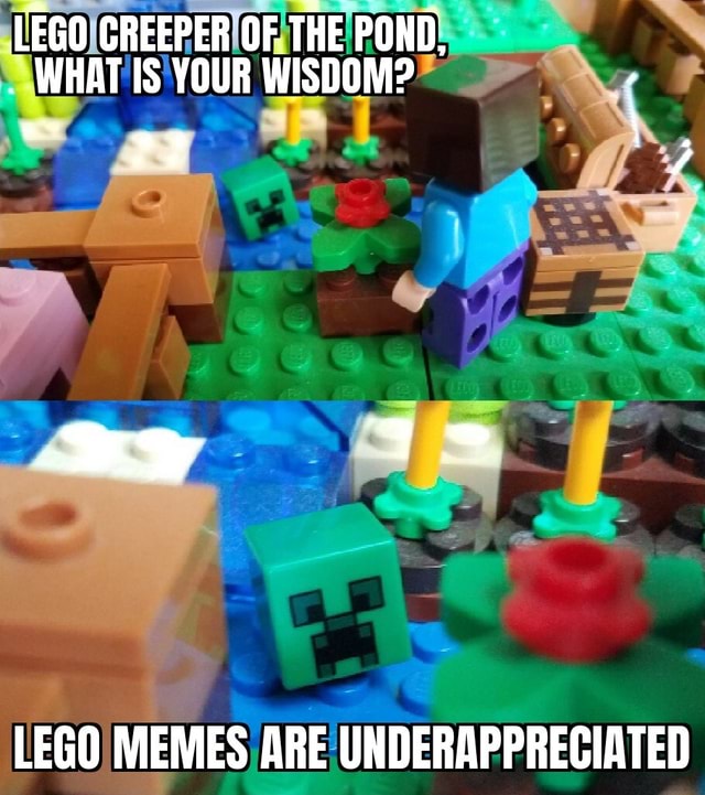 Lol a funnie - LEGO CREEPER OF THE POND, WHAT IS YOUR WISDOM? ar LEGO ...