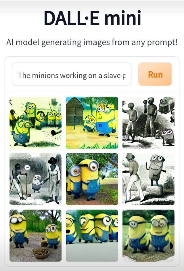 DALE Al model generating images from any prompt! The minions working on ...