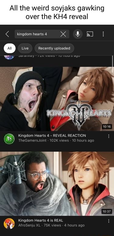 All the weird soyjaks gawking over the reveal