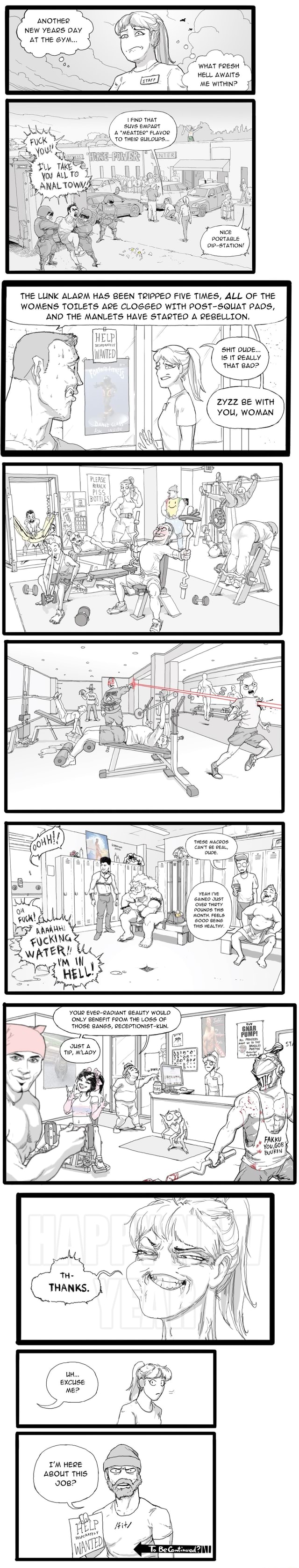 SIR's New Year's /fit/ comic 2018 - ANOTHER NEW YEARS DAY AT THE GYM ...