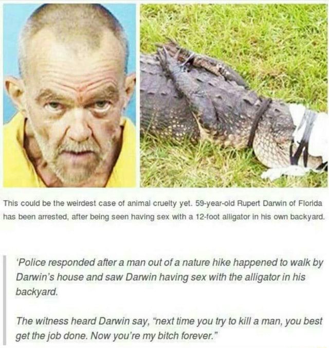 This could be the weirdest case of animal cruelty yet. 59-year-old ...