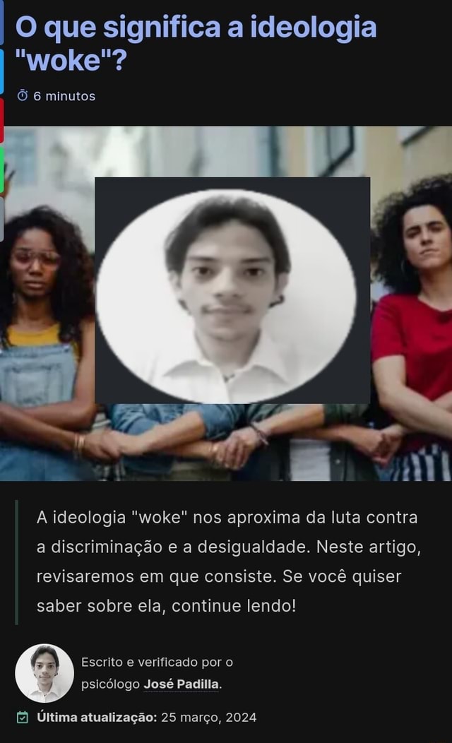 I O que significa a ideologia "woke"? 6 minutos I A ideologia "woke ...