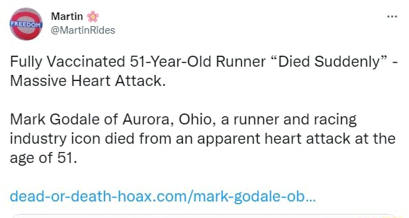 Fully Vaccinated 51-Year-Old Runner "Died Suddenly" - Massive Heart ...