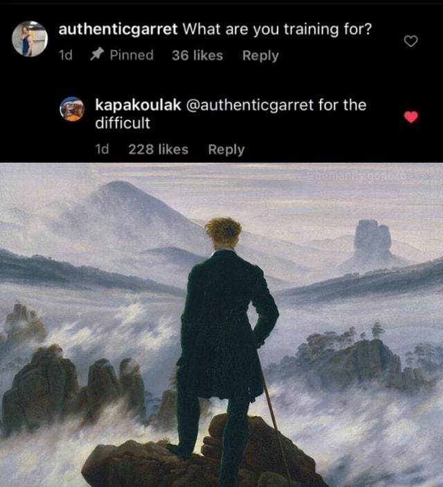 Authenticgarret What are you training for? id Pinned 36 likes Reply ...