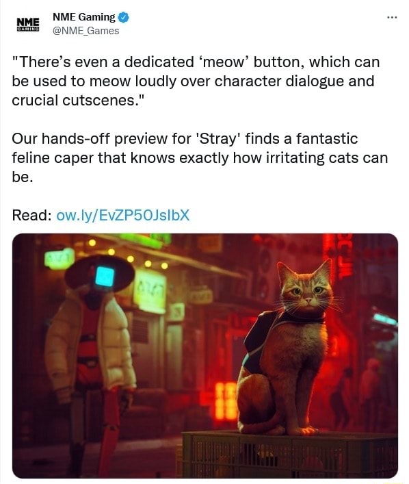 NME Gaming @ "There's even a dedicated 'meow' button, which can be used to meow loudly over ...
