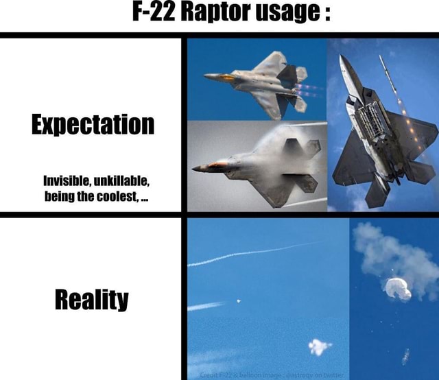 F-22 Raptor usage : the coolest, Reality - iFunny Brazil