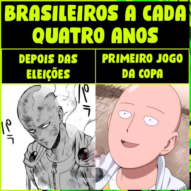 BRASILEIROS A CADA QUATRO ANOS DEPOIS DAS I PRIMEIRO JOGO ELEIÇÕES DA ...