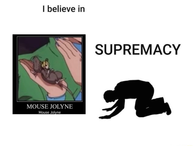 I believe in SUPREMACY MOUSE JOLYNE Mouse Jolyne - iFunny Brazil