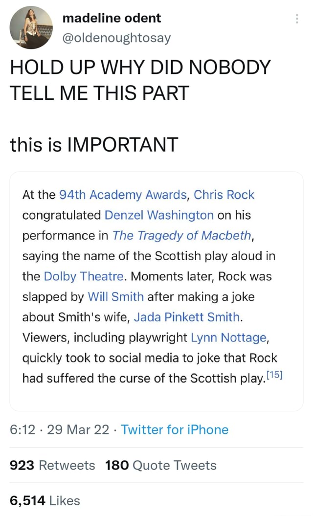 Madeline odent @oldenoughtosay HOLD UP WHY DID NOBODY TELL ME THIS PART ...