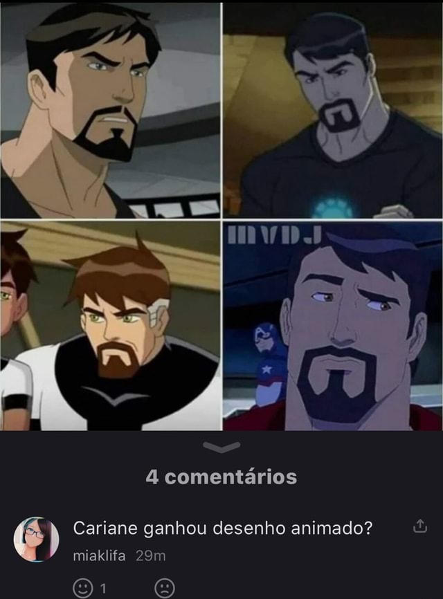Cariane ganhou desenho animado? miaklifa 1 N N Be comentários - iFunny ...