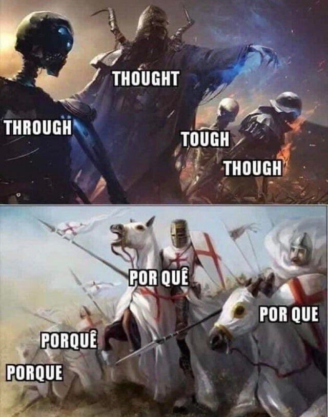 THOUGHT THRAUGH TOUGH THOUGH POR QUE POR QUE POROUE PORQUE - iFunny Brazil