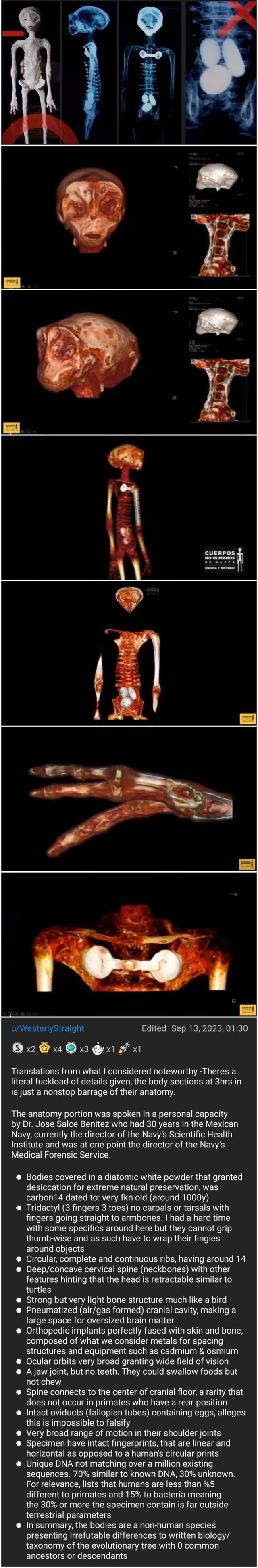 If CUERPOS NO HUMANOS Edited Sep 13, 2023, Translations from what I ...