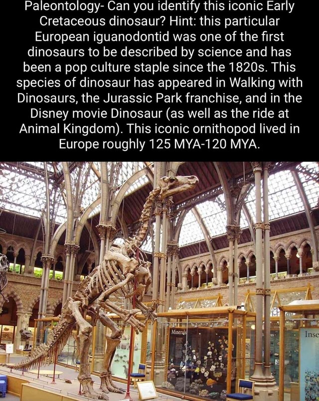 Paleontology- Can you identify this iconic Early Cretaceous dinosaur ...