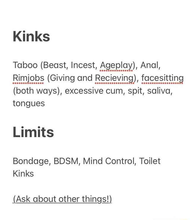 Kinks Taboo (Beast, Incest, Ageplay), Anal, Rimjobs (Giving and ...