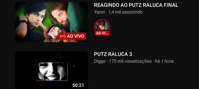 AO VIVO REAGINDO AO PUTZ RALUCA FINAL Yanni - 1,4 mil assistindo AOVL ...