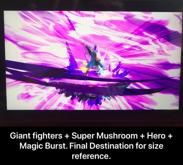 Giant fighters Super Mushroom Hero Magic Burst. Final Destination for ...