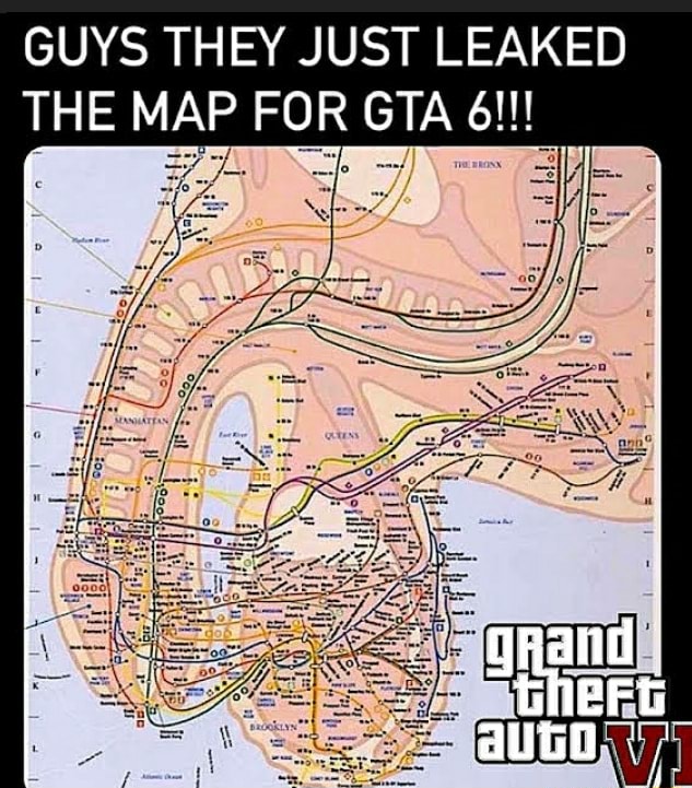 GUYS THEY JUST LEAKED THE MAP FOR GTA - iFunny Brazil