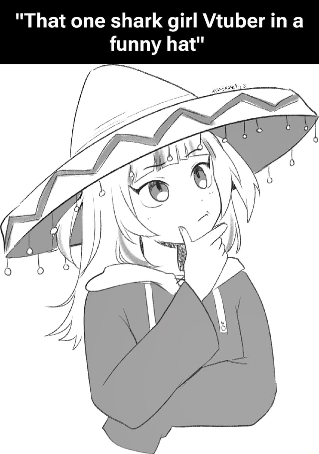 "That one shark girl Vtuber ina funny hat" - iFunny