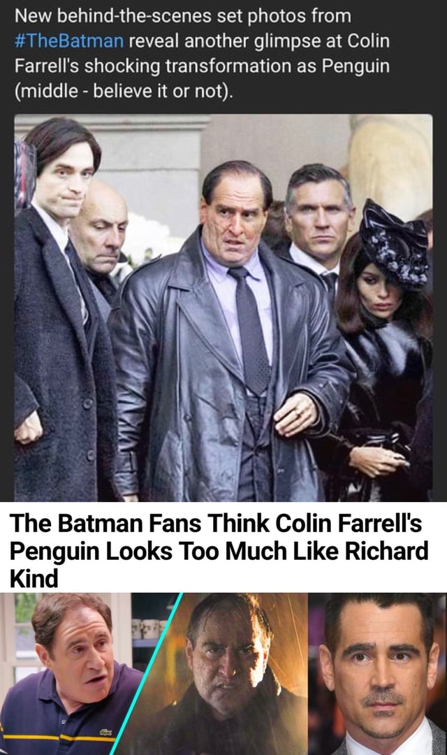 Batman Penguin. . . - New behind-the-scenes set photos from #TheBatman ...
