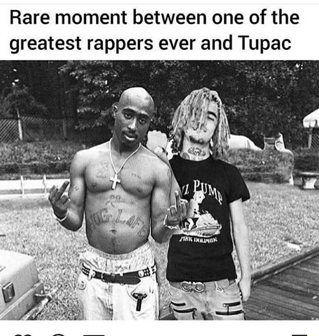 Rare moment between one of the greatest rappers ever and Tupac - iFunny ...