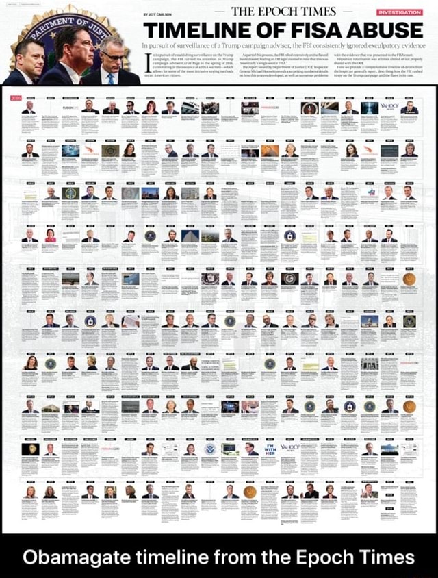 THE EPOCH TIMES TIMELINE OF FISA ABUSE Obamagate timeline from the ...