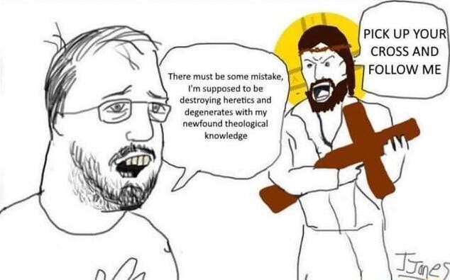 PICK UP YOURI CROSS AND There must be some mistake, FOLLOW ME ''m ...