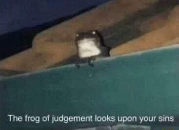 The frog of ju yent looks: ur sins rog of judgem upon yo - iFunny Brazil