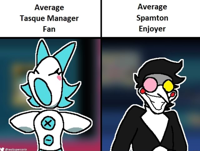Average Average Tasque Manager Spamton Fan Enjoyer - iFunny Brazil