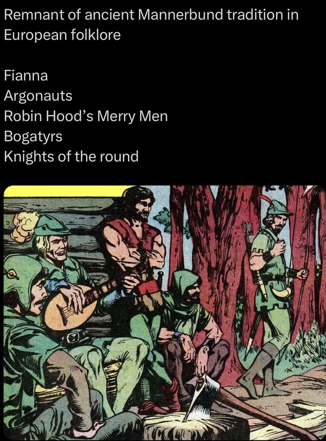 Remnant of ancient Mannerbund tradition in European folklore Fianna ...