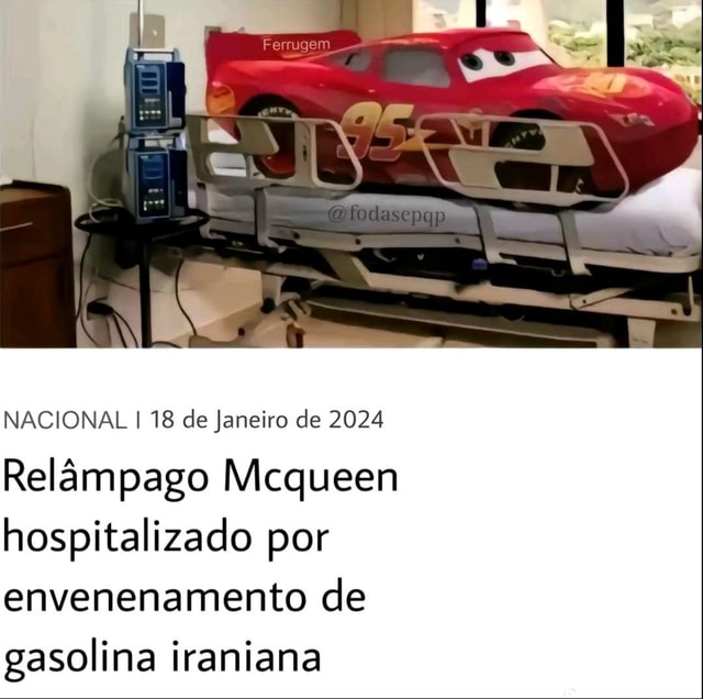 NACIONAL I 18 de Janeiro de 2024 Relâmpago Mcqueen hospitalizado por ...