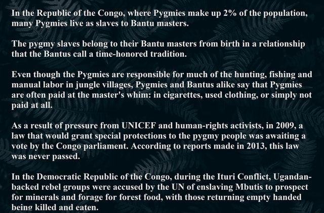 The most bullied people in the world, slavery, cannibalism and genocide ...