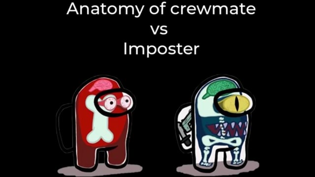 Anatomy of crewmate VS Imposter - iFunny Brazil