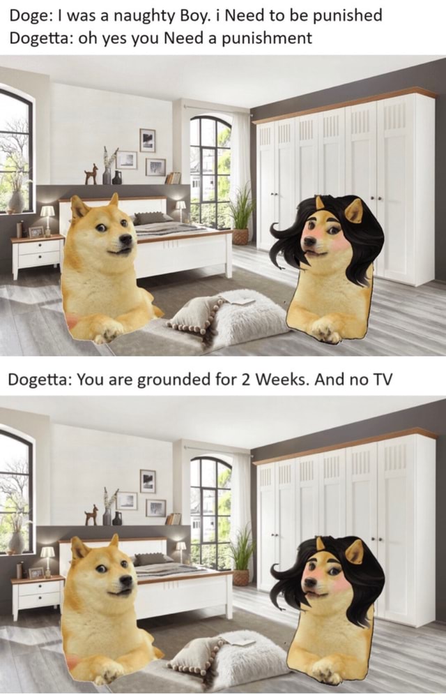 Doge: I was a naughty Boy. i Need to be punished Dogetta: oh yes you ...