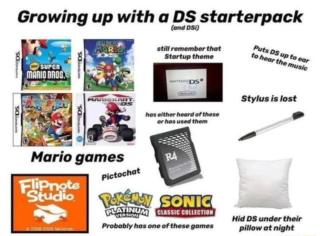 Growing up witha DS starterpack still remember that Puts Startup theme ...