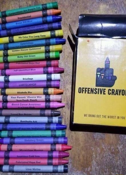 Offensive Crayons are Real - OFFENSIVE CRAYO - iFunny Brazil