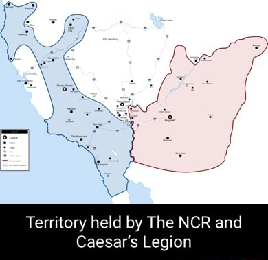 Territory held by The NCR and Caesar's Legion - iFunny Brazil