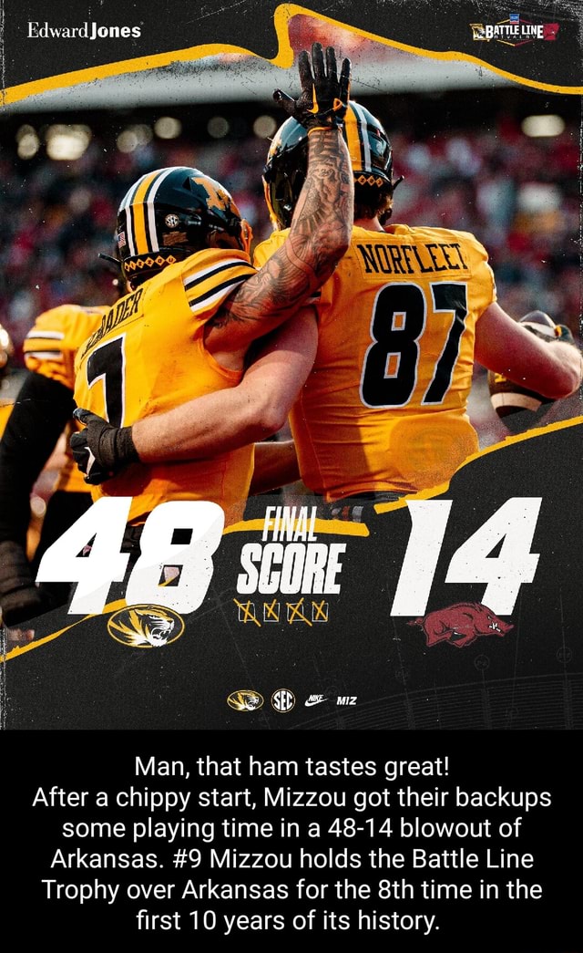 Foward fones BATTLE LINE Man, that ham tastes great! After a chippy ...