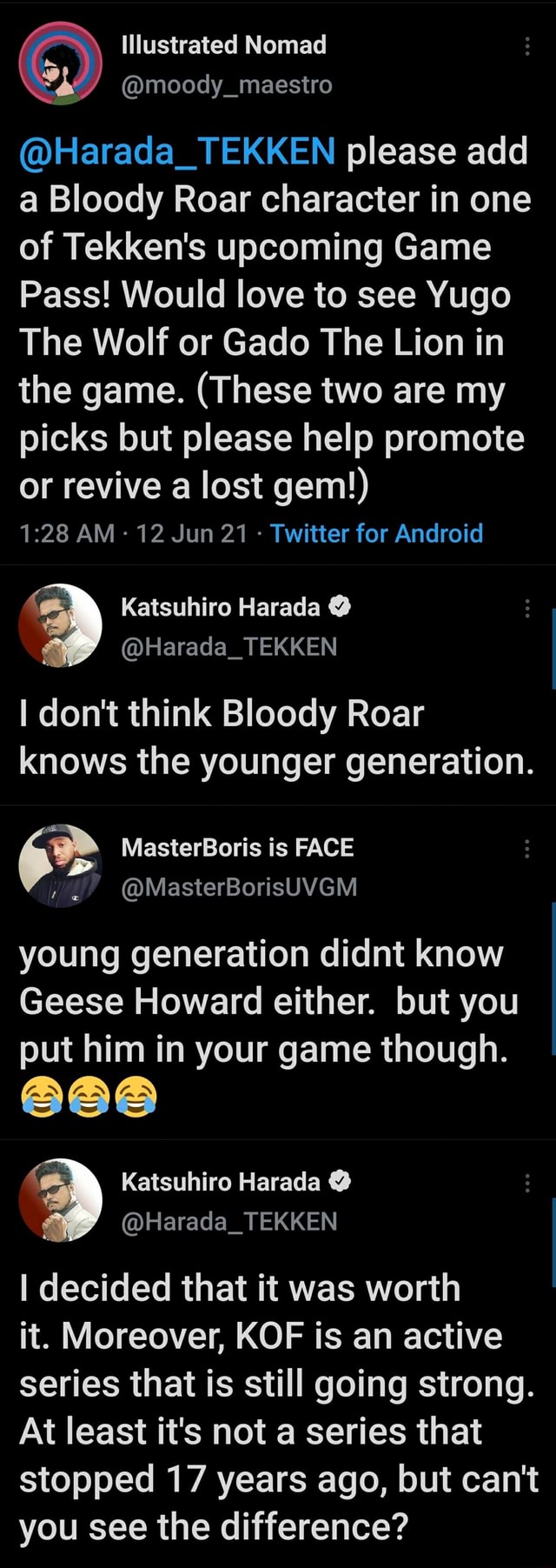 Illustrated Nomad @moody_maestro @Harada_TEKKEN please add a Bloody ...