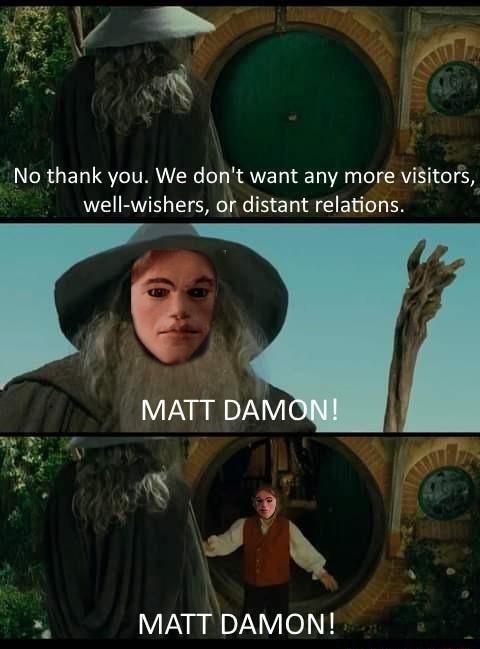 No thank you. We don't ant any more visitors, well wishers, or distant ...
