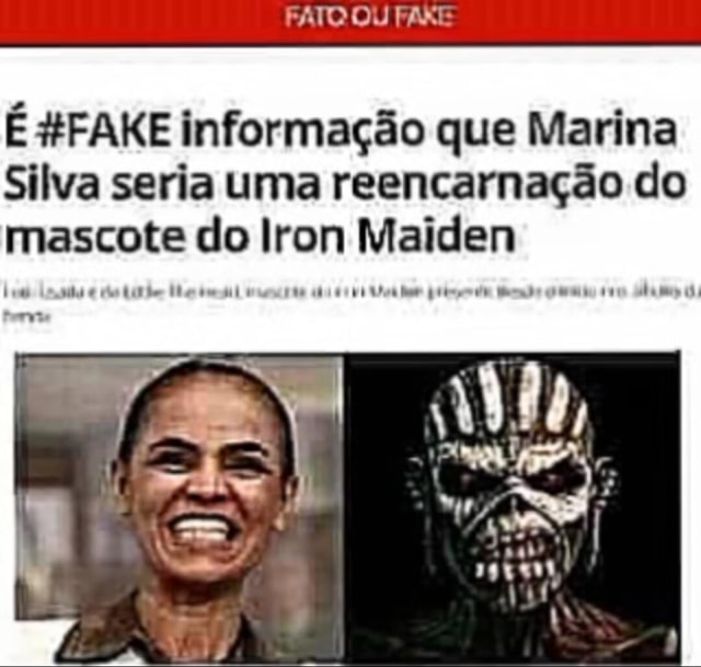 FATO OU FAKE É HFAKE informação que Marina Silva seria uma reencarnação ...