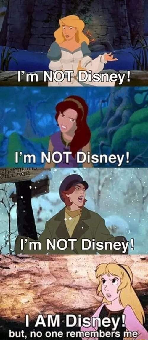 I'm NOT Disney! I'm NOT Disney! NOT Disney! AM Disney! but, no one ...