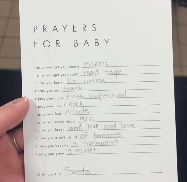 PRAYERS FOR BABY I pray you get your mom's pray you get your dad's proy ...