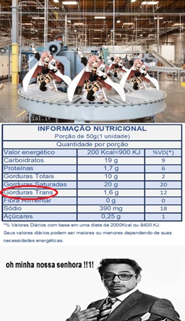 EN INFORMAÇÃO NUTRICIONAL Porção de unidade) Quantidade por porção ...