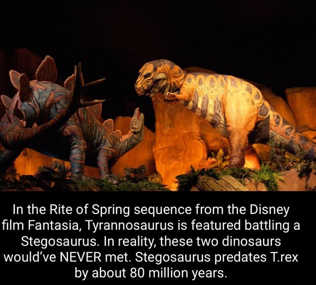 In the Rite of Spring sequence from the Disney film Fantasia ...