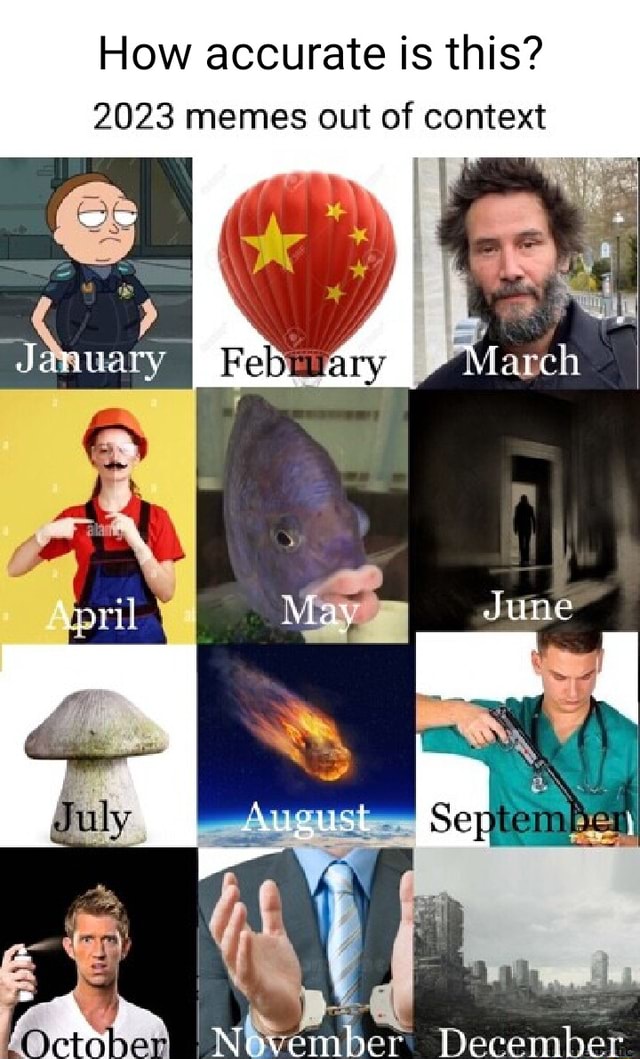 How accurate is this? 2023 memes out of context Mareh Mat - iFunny Brazil