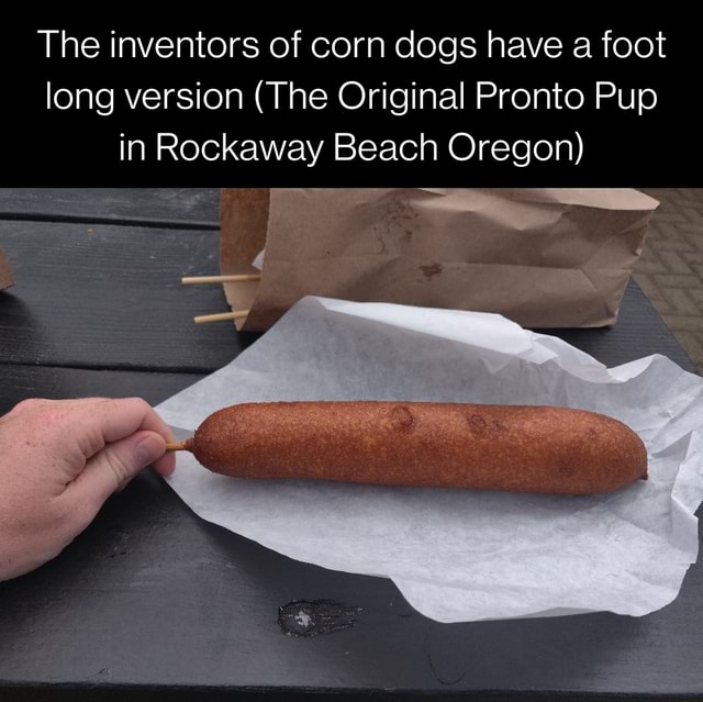 The inventors of corn dogs have a foot long version (The Original ...