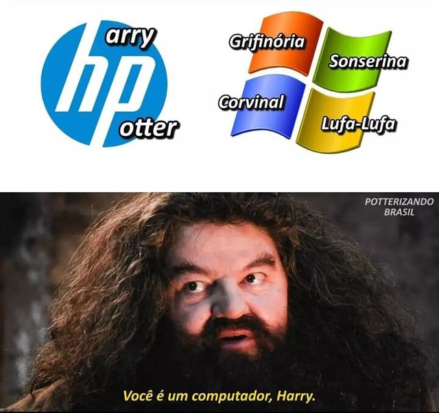 POTTERIZANDO BRASIL Você é um computador, Harry. - iFunny Brazil